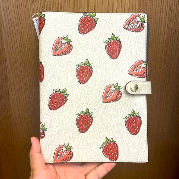 Coach | Office | Coach Notebook With Strawberry Print Cao44 | Poshmark
